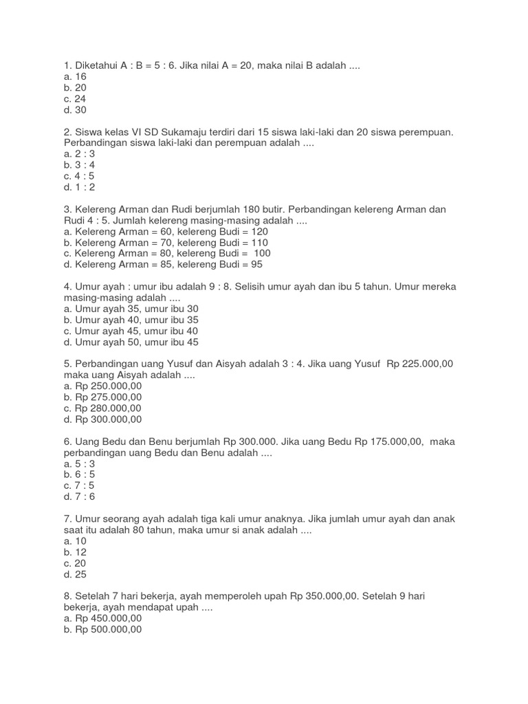 Soal Matematika | PDF