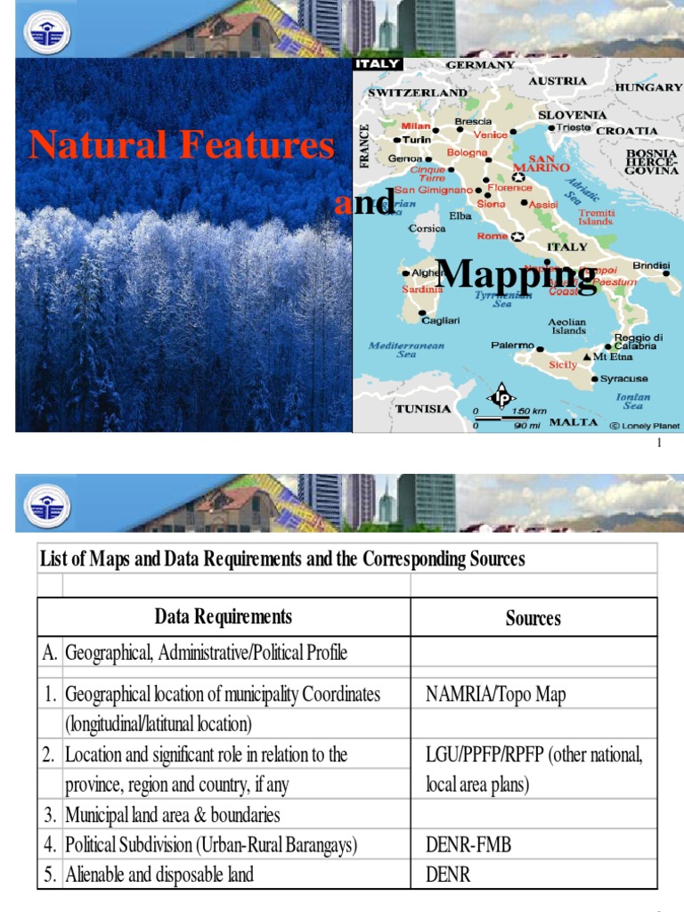 Natural Features: Mapping | PDF | Map | Flood
