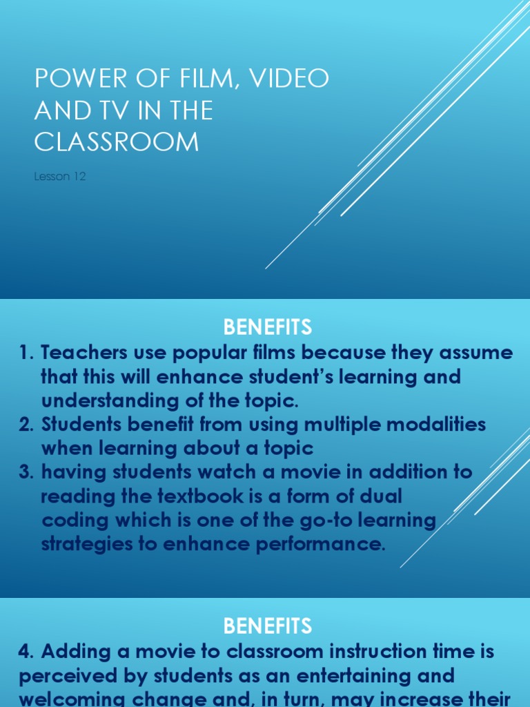 Enhancing Learning with Film in Class | PDF