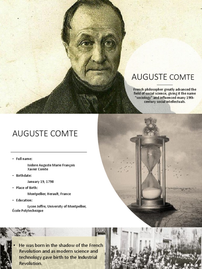 AUGUSTE COMTE - Early Life and Contribution To Sociology | PDF ...