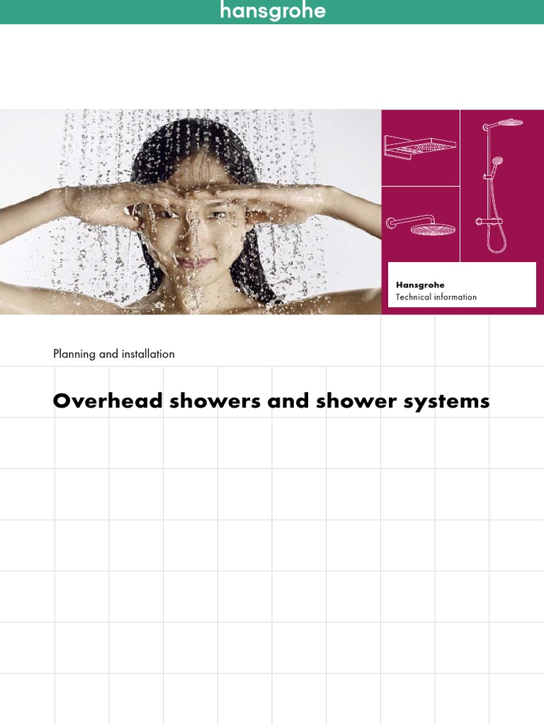 Overhead Showers and Shower Systems | PDF | Water Heating | Shower