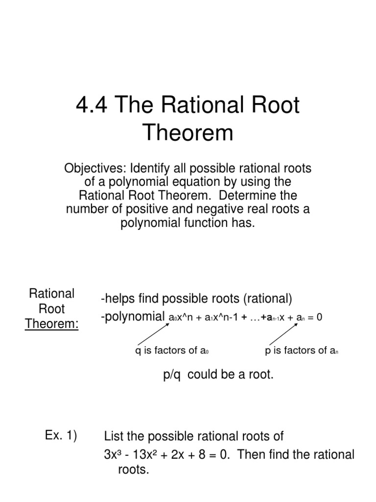Polynomial Roots & Zeros Guide | PDF | Philosophy