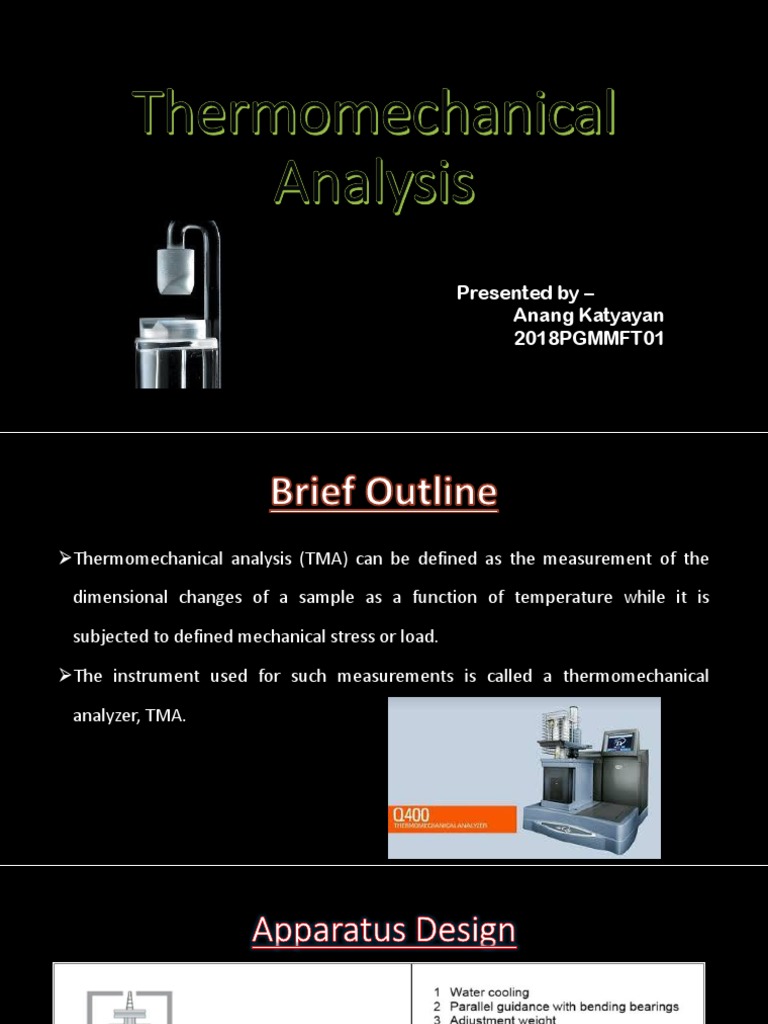 Thermomechanical Analysis (TMA) | PDF | Glasses | Thermal Expansion