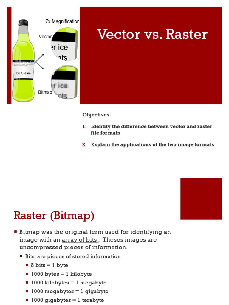 Raster and Vector | PDF | Adobe Illustrator | Pixel