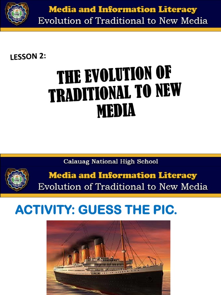 Evolution of Media: Lesson 2 Overview | PDF | Information Age | Electronics
