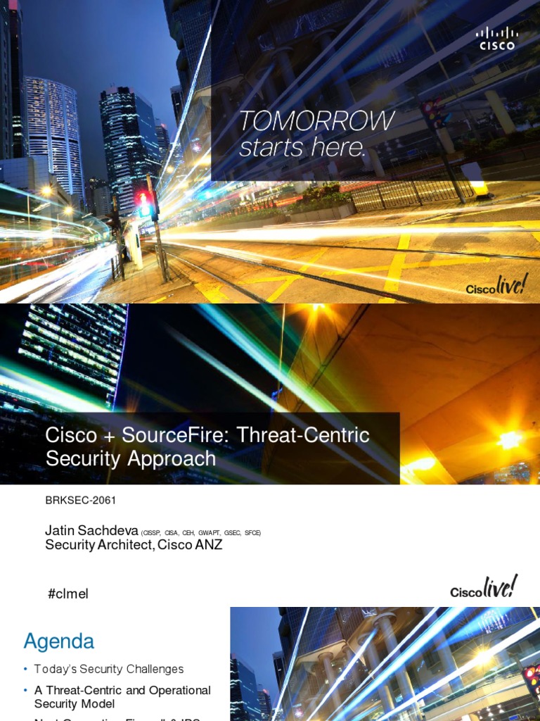 BRKSEC-2061 Cisco + SourceFire Threat-Centric Security Approach | PDF ...