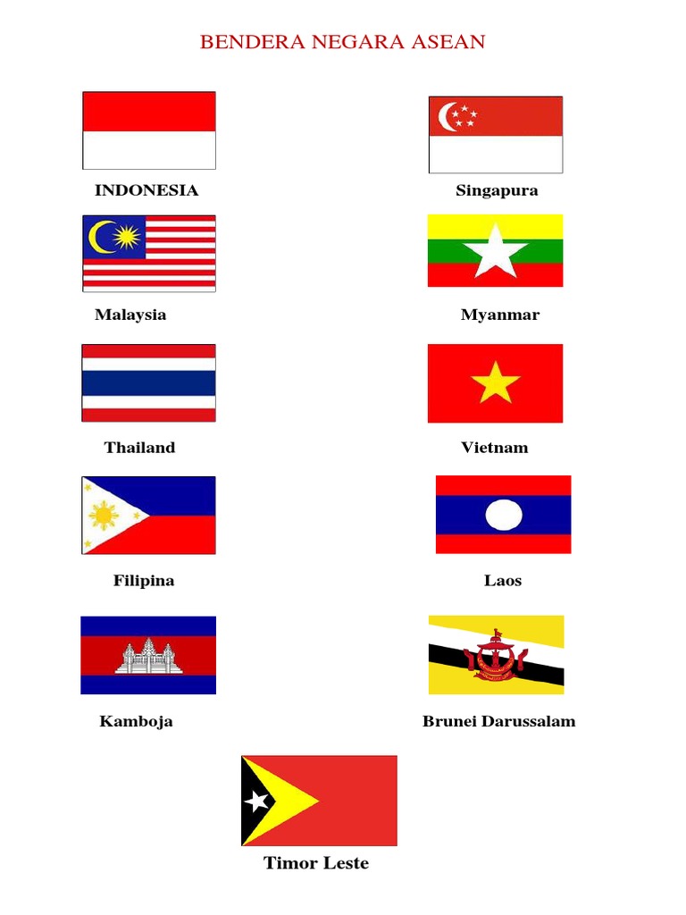 Bendera Negara Asean Pdf 