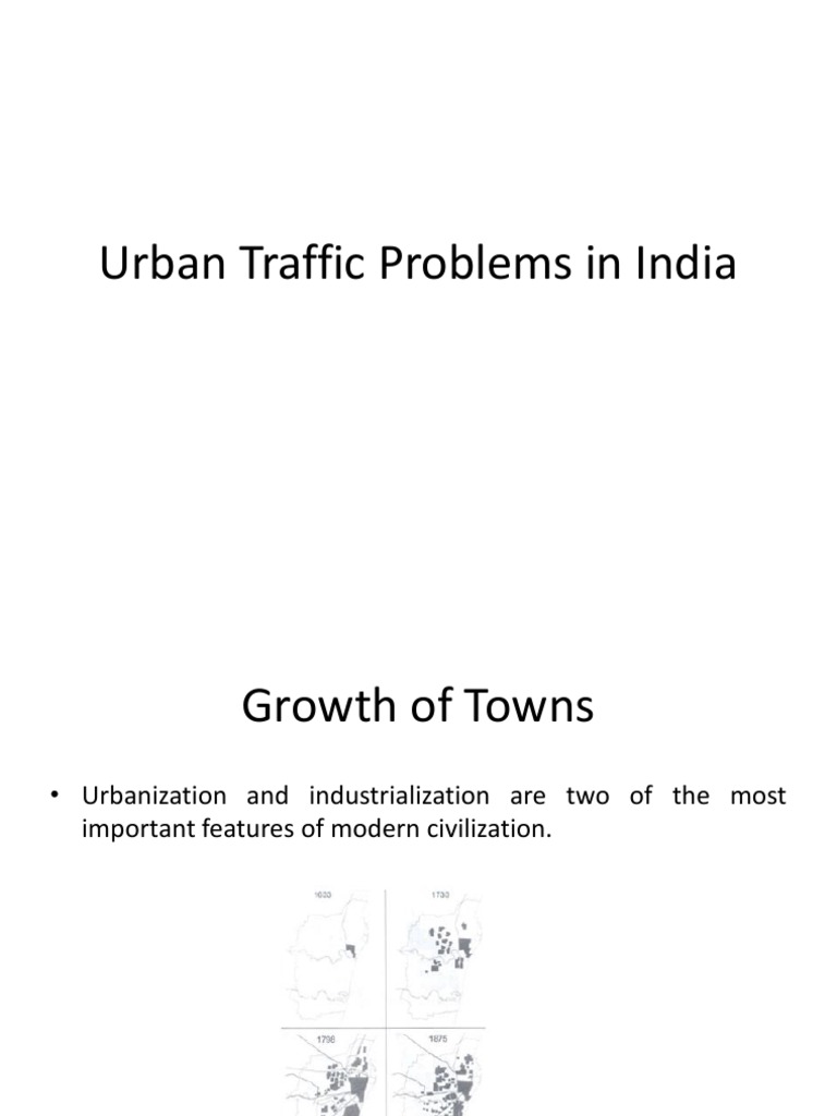 Urban Traffic Problems in India | PDF | Traffic | Traffic Congestion
