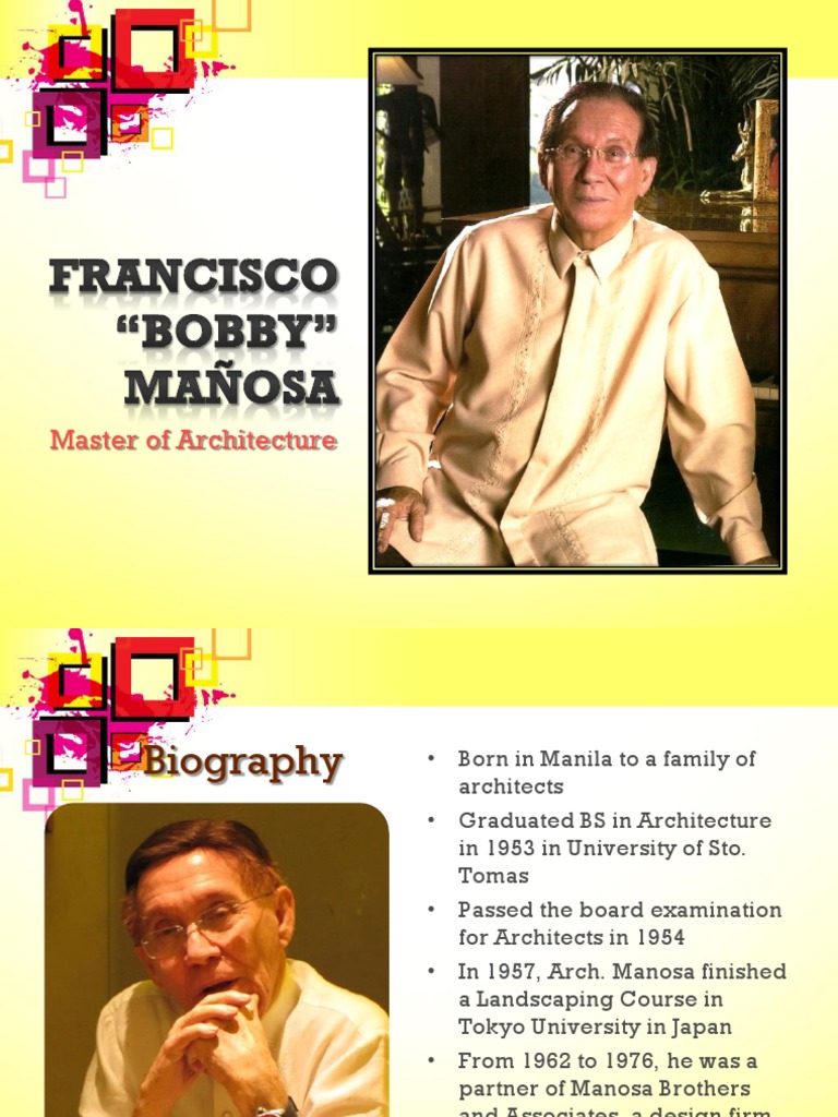 FRANCISCO Manosa Theory | PDF | Philippines | Architect