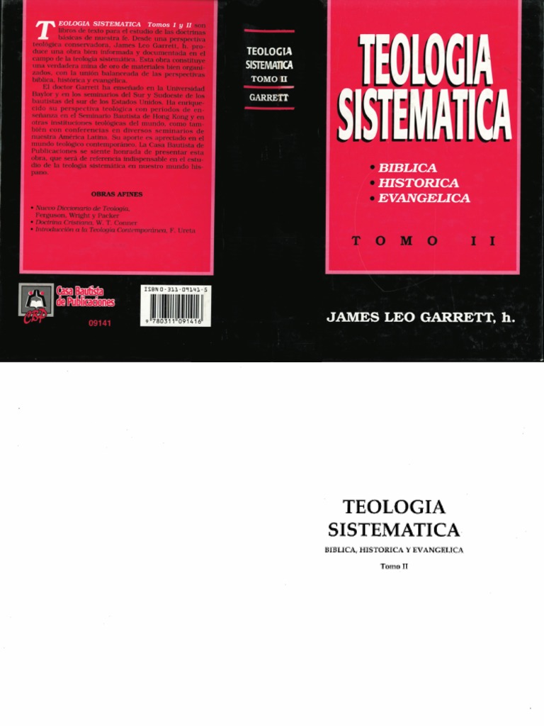 Teologiacutea Sistemaacutetica Tomo II James Leo Garrett PDF | PDF