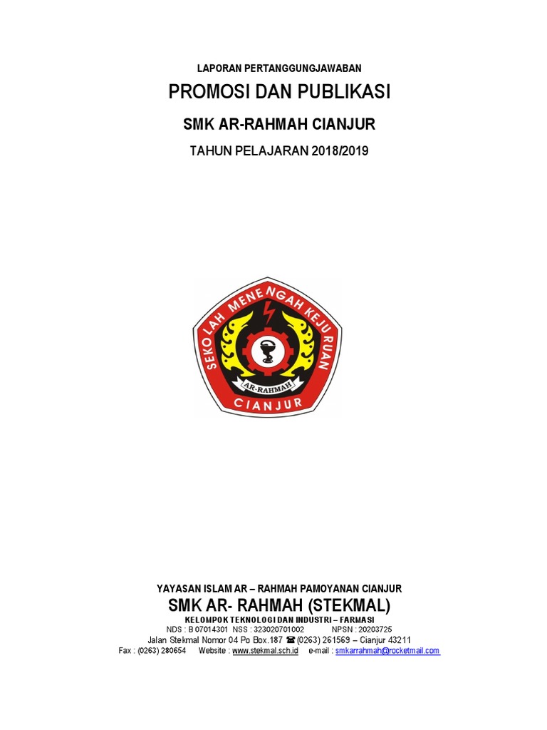 Proposal Kegiatan Promosi Sekolah | PDF