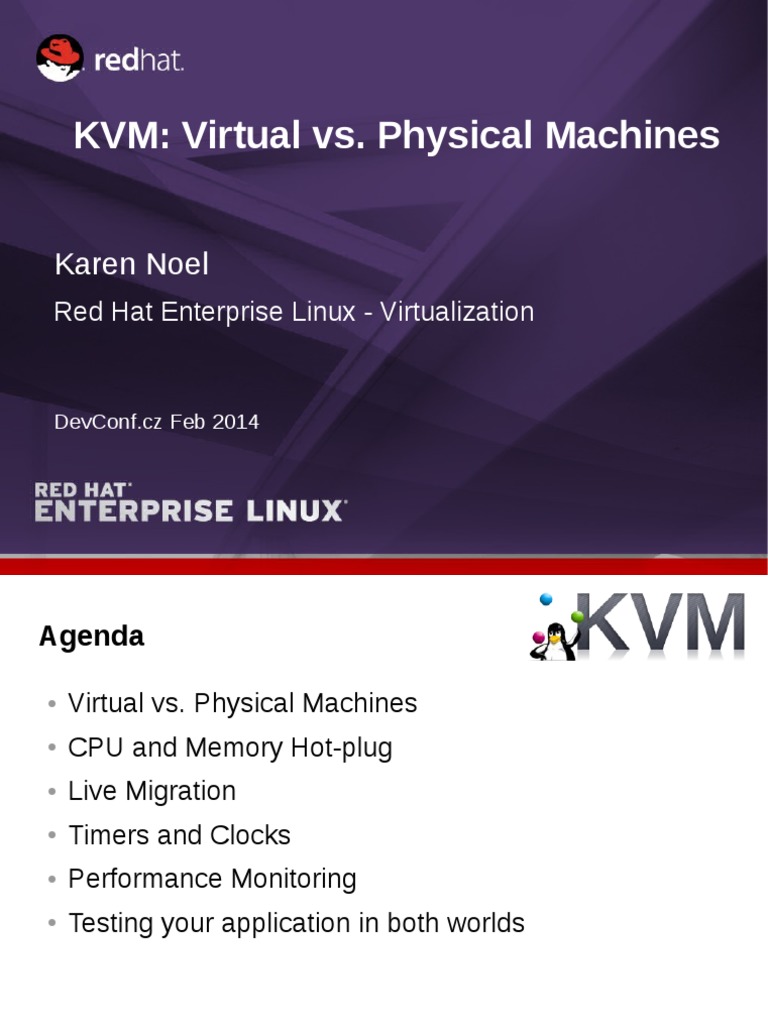 Virtual Vs Physical Machines by KVM | PDF | Computer Architecture ...