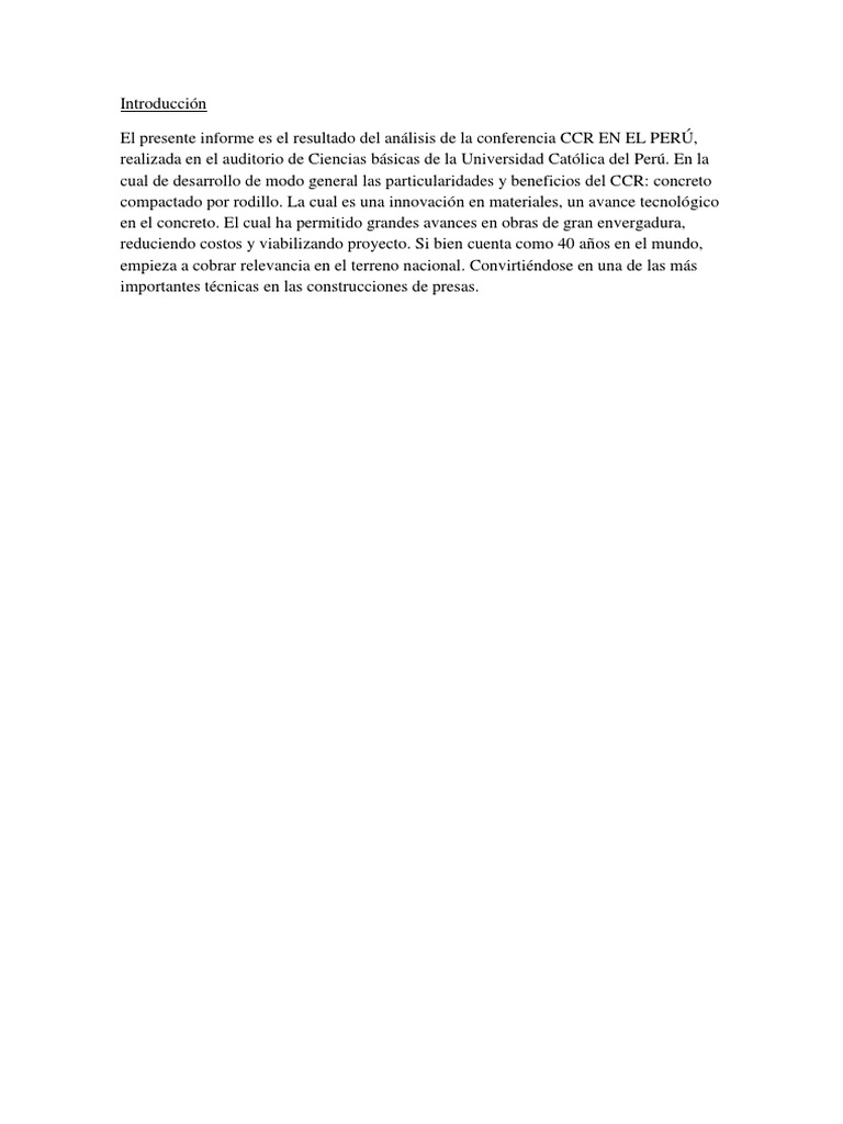 Concreto Compactado Con Rodillo | PDF | Represa | Hormigón