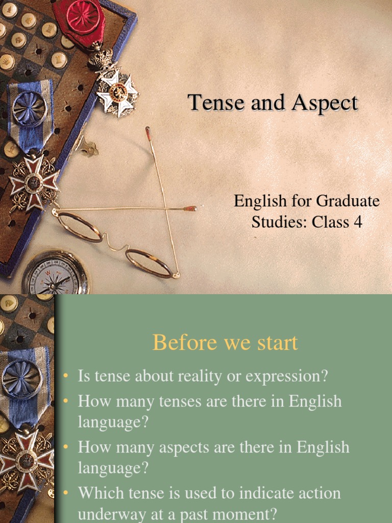 Understanding Tense and Aspect in English | PDF | Wellness