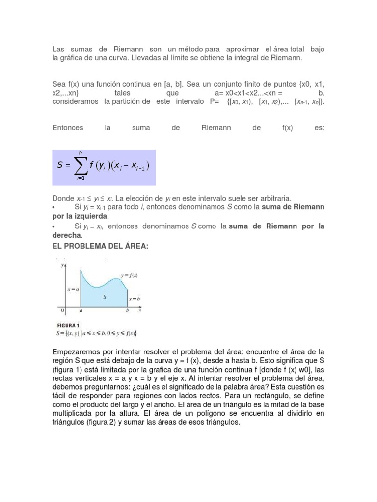 Las Sumas de Riemann | PDF | Integral | Triángulo