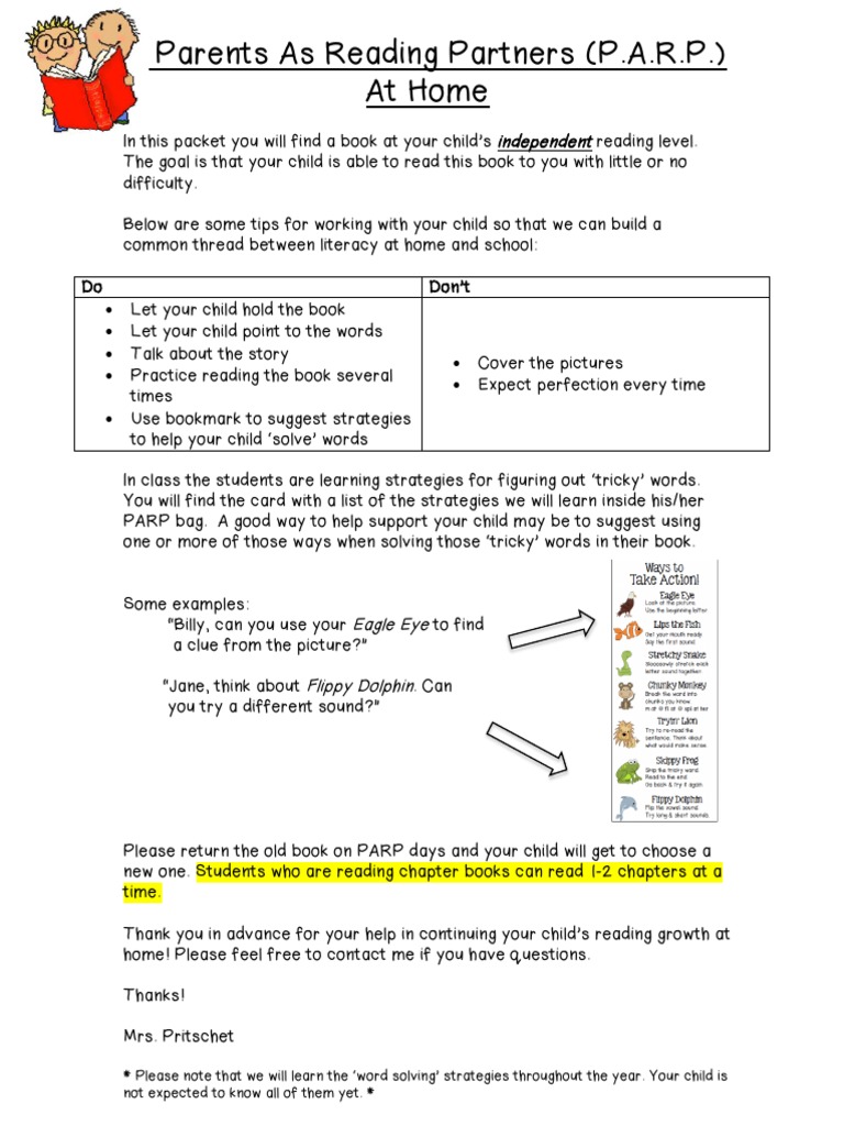 Parp Letter Home | PDF | Wellness