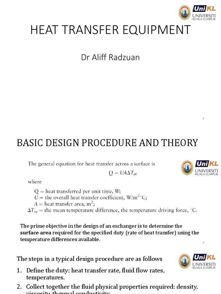 08 - Heat Transfer Equipment | PDF | Heat Transfer | Heat Exchanger
