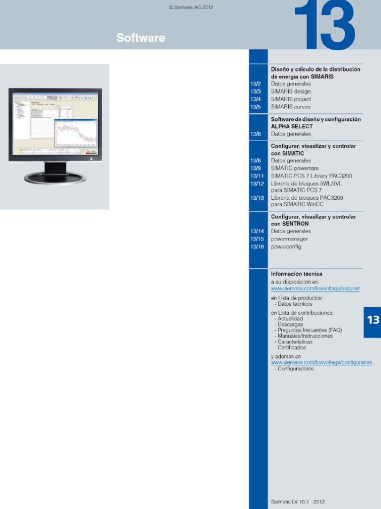 Software. Diseño y Cálculo de La Distribución de Energía Con SIMARIS 13 ...