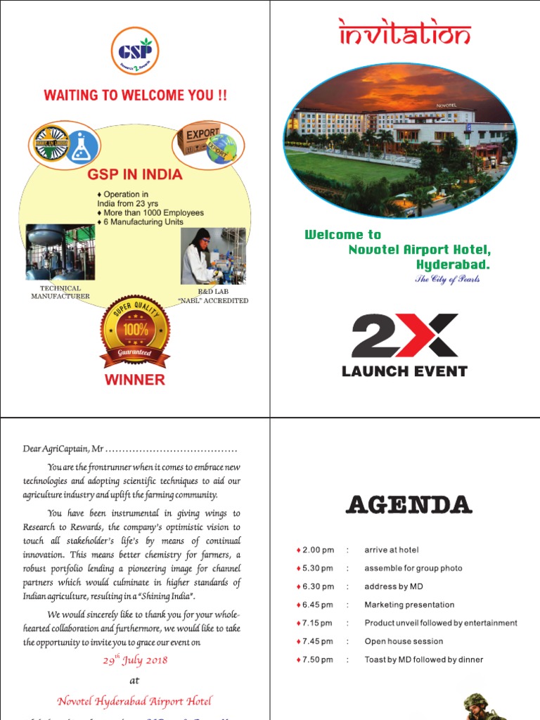 Welcome To Novotel Airport Hotel, Hyderabad | PDF