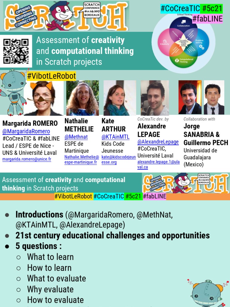 Assessment of Creativity and Computational Thinking in Scratch Projects ...