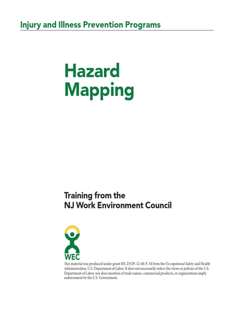 Hazard Mapping: Injury and Illness Prevention Programs | PDF | Hazards ...