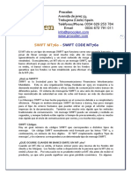 Swift MT 103 | PDF | Transferencia bancaria | Bancos