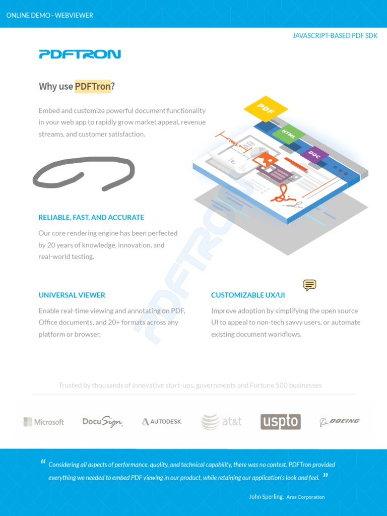 Why Use Pdftron?: Reliable, Fast, and Accurate | PDF | Application ...