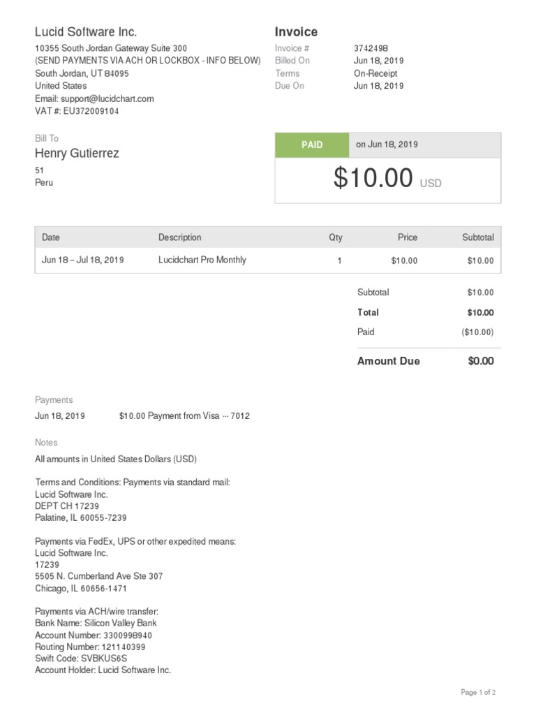 Lucid Chart | PDF | Invoice | Payments