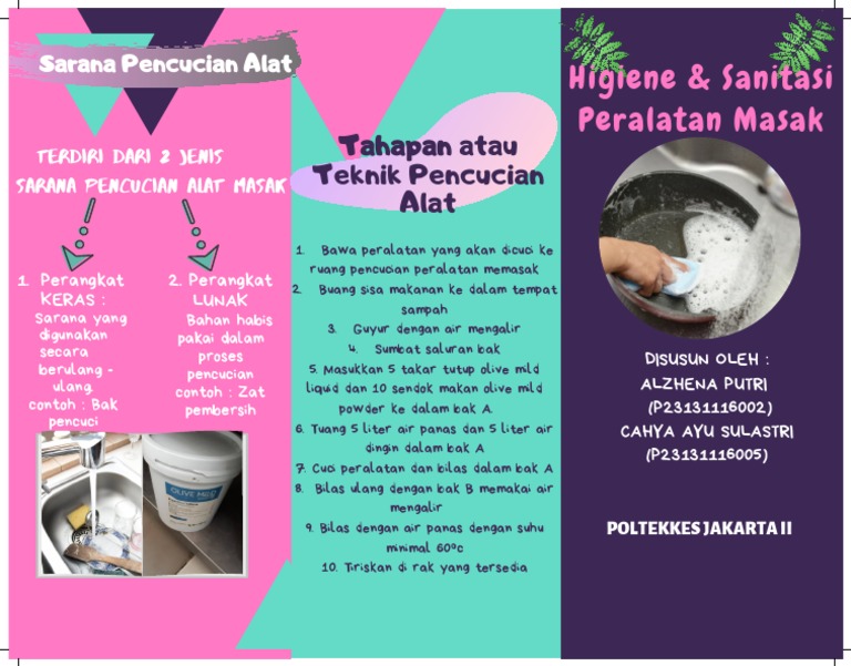Leaflet Pencucian Alat Masak | PDF