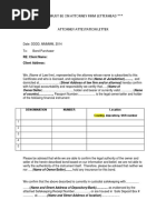 Bank Confirmation Sample | PDF | Audit | Deposit Account