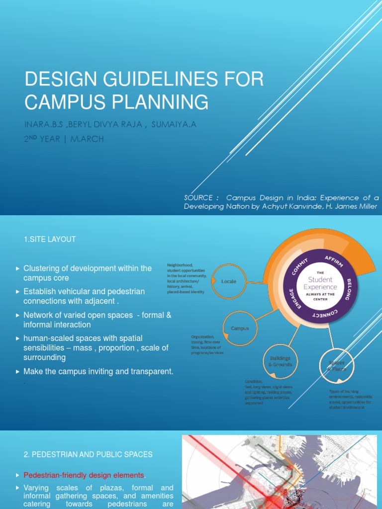 Design Guidelines For Campus Planing - 1 | PDF | Lighting | Nature