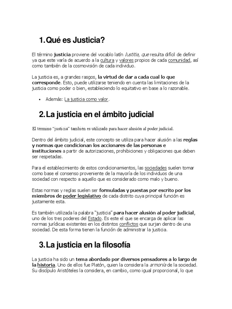 Qué Es Justicia | PDF | Justicia | Crimen y violencia