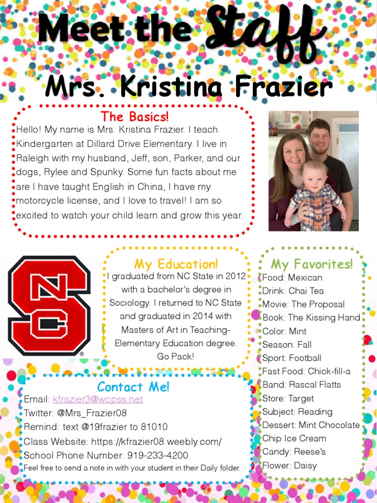 Mrs. Kristina Frazier: The Basics! | PDF | Foods