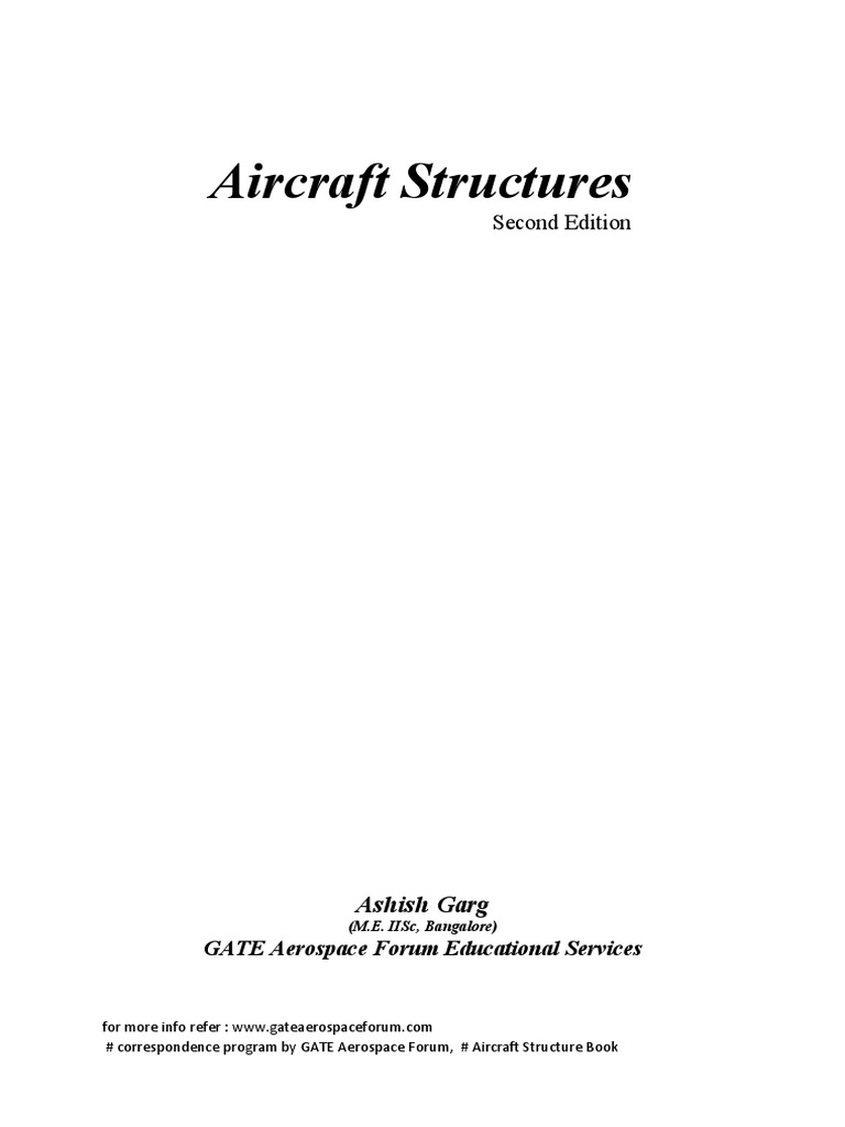 Aircraft Structures: Second Edition | PDF | Bending | Stress (Mechanics)