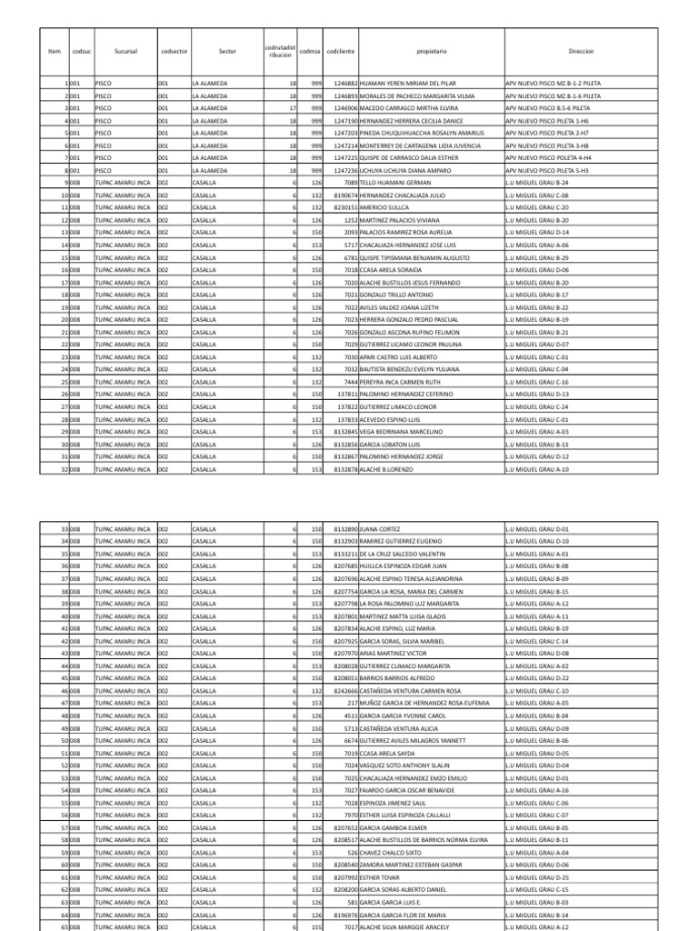 Padron General | PDF