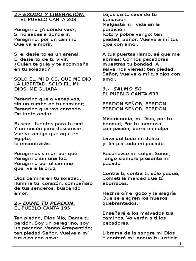 Cantos para Cuaresma & Pascua | PDF | Cristo (título) | eucaristía