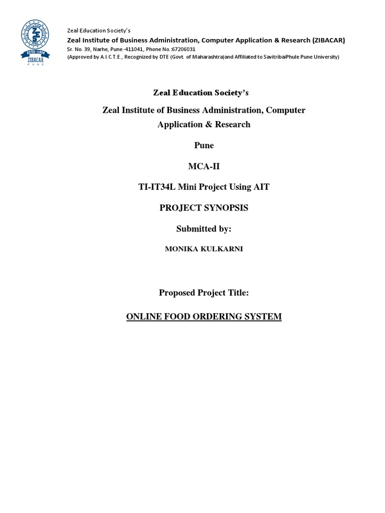 Zeal Education Society's Zeal Institute of Business Administration ...