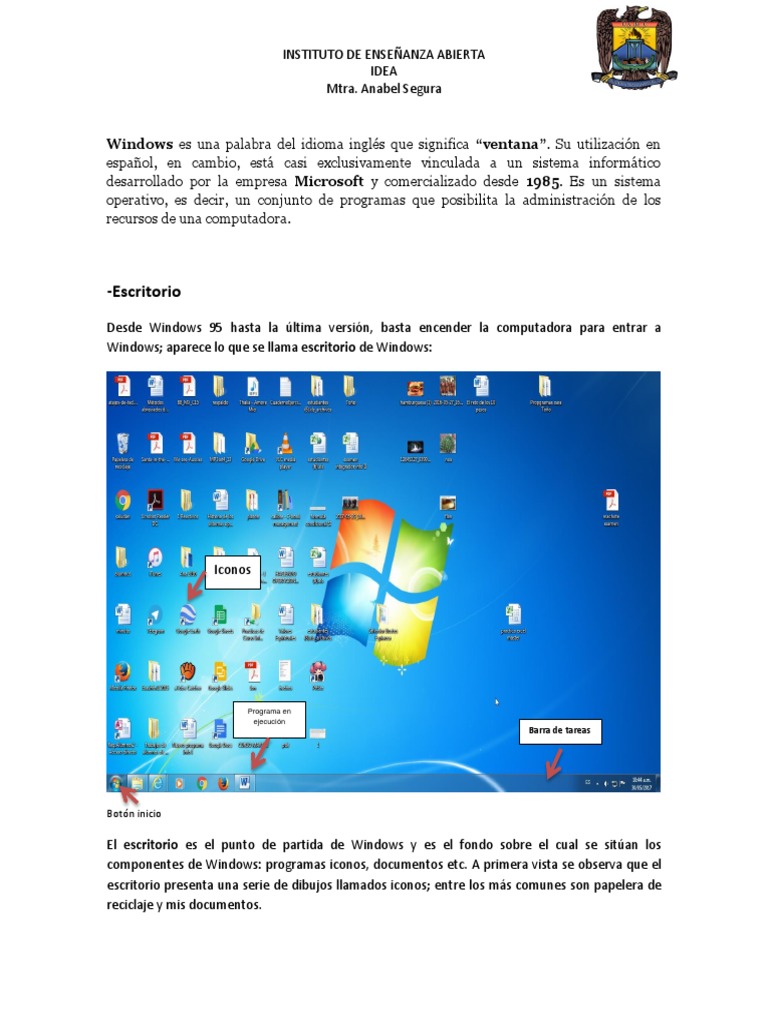 Tres Elementos Básicos de Windows | PDF