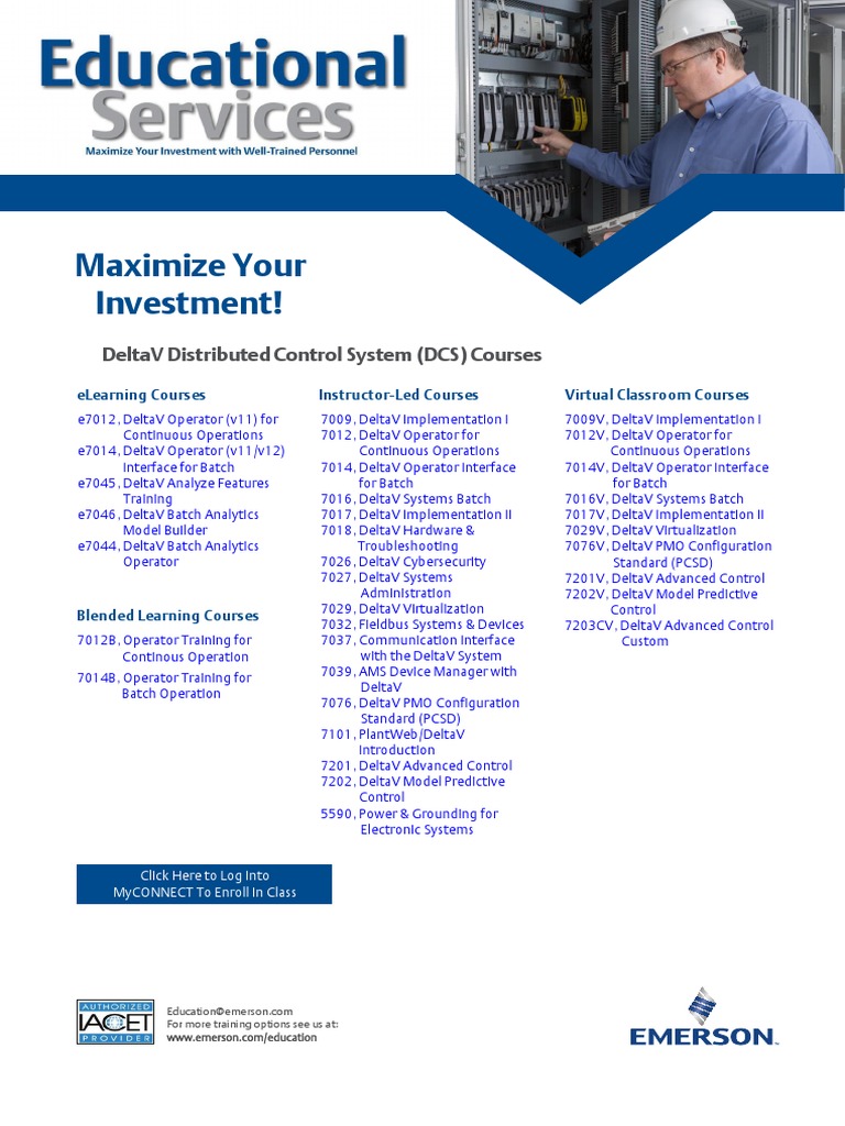 A Guide to DeltaV Distributed Control System Courses for Operators ...