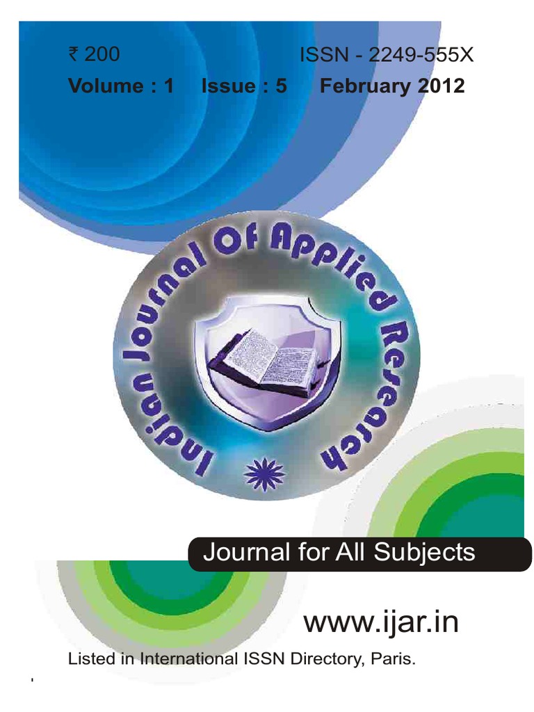 WWW - Ijar.in: Journal For All Subjects | PDF | Customer Satisfaction ...