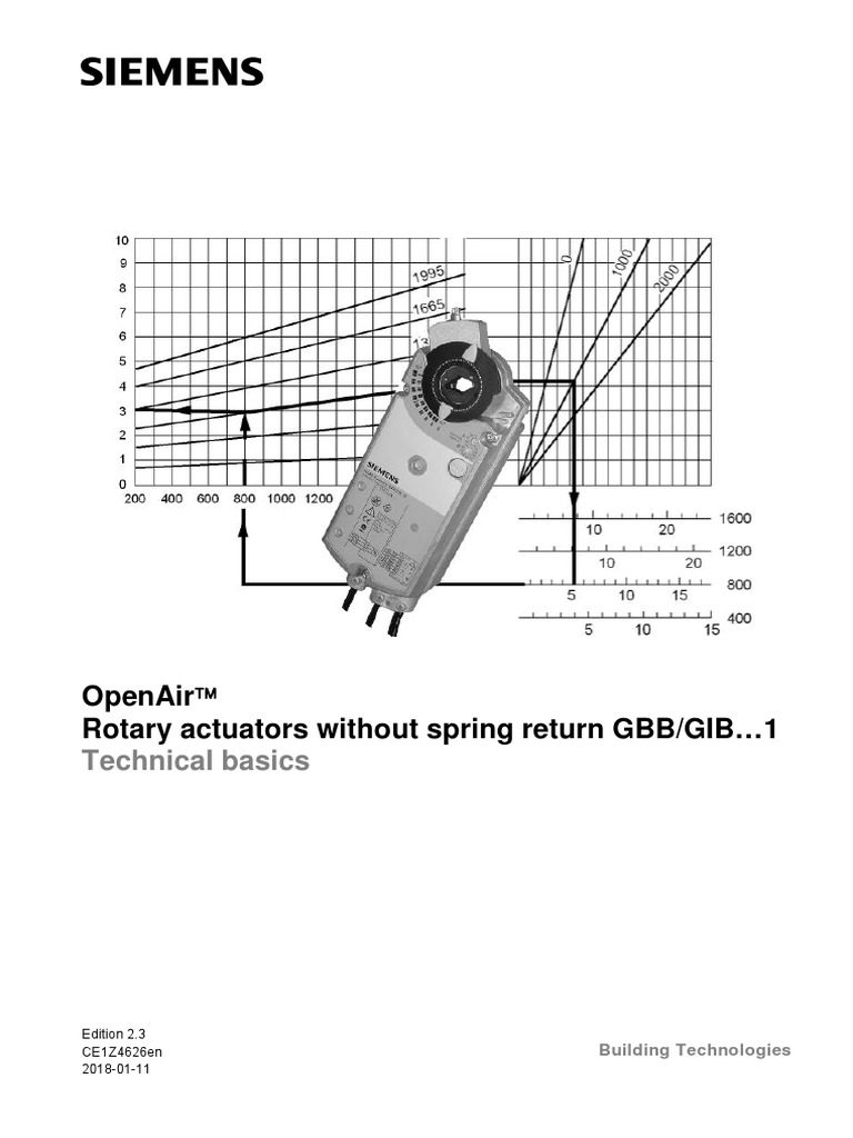 Rotary Actuators Without Spring Return GBB - GIB..1 - en PDF | PDF ...