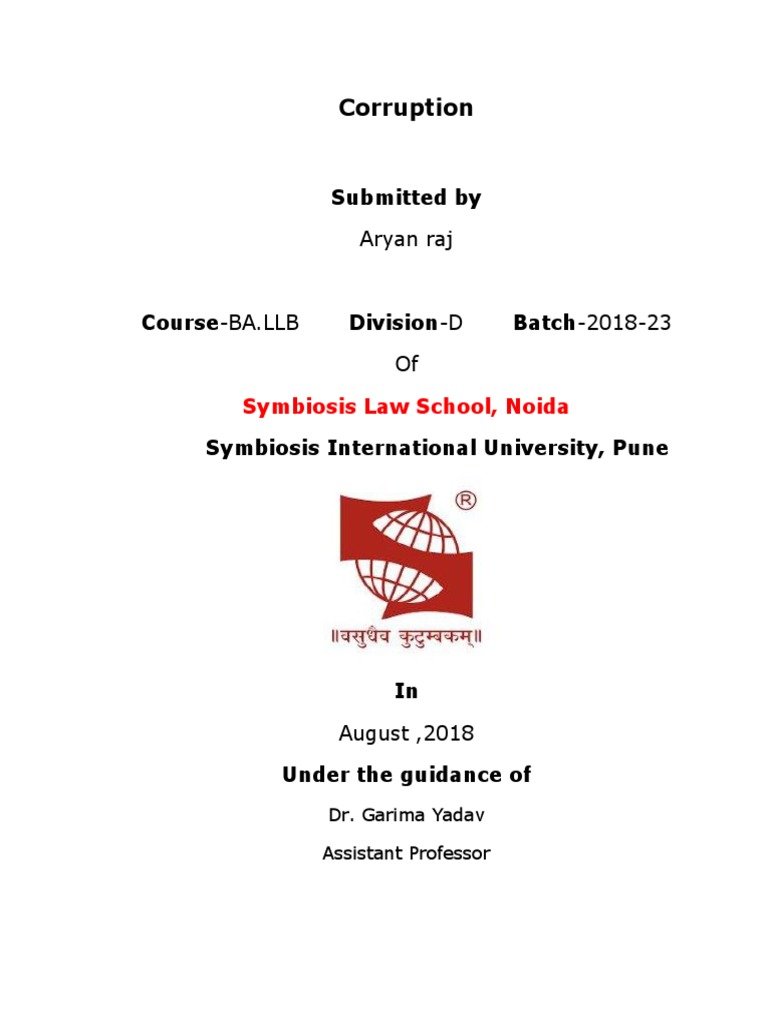 Corruption FoE Project. | PDF | Bribery | Corruption