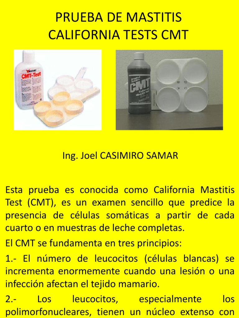 6ta Clase Prueba California Mastitis | PDF | Leucocito | Biología Celular)