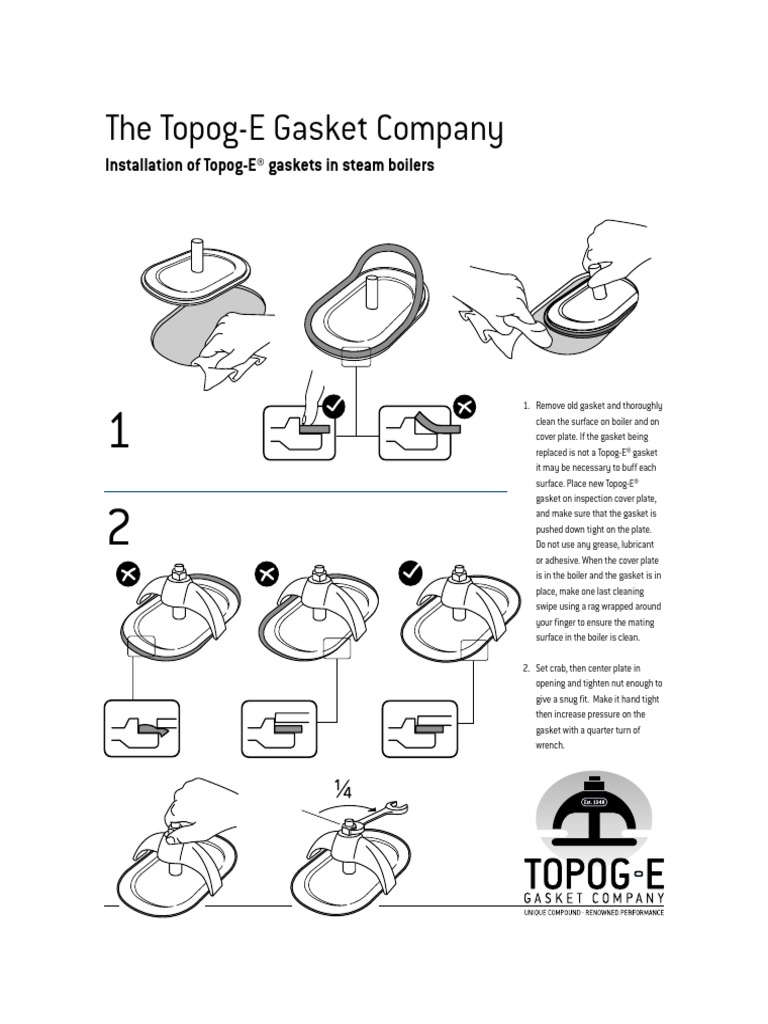 The Topog-E Gasket Company: Installation of Topog-E® Gaskets in Steam ...