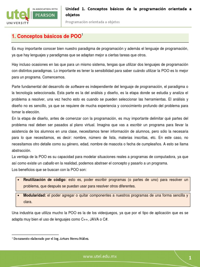 Conceptos Básicos de La Programación Orientada A Objetos. | PDF | máquina virtual de Java | Java ...