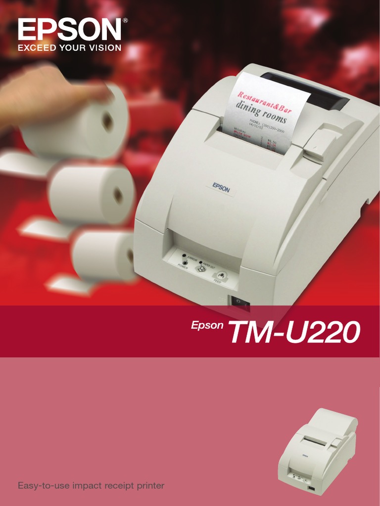 Epson TM U220A Serie Brochures 1 PDF | PDF | Printer (Computing) | Office Equipment