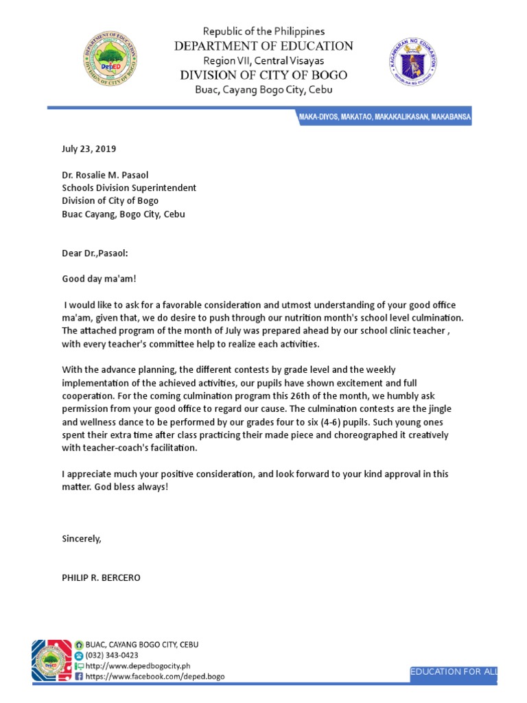 Header Letter | PDF | Schools