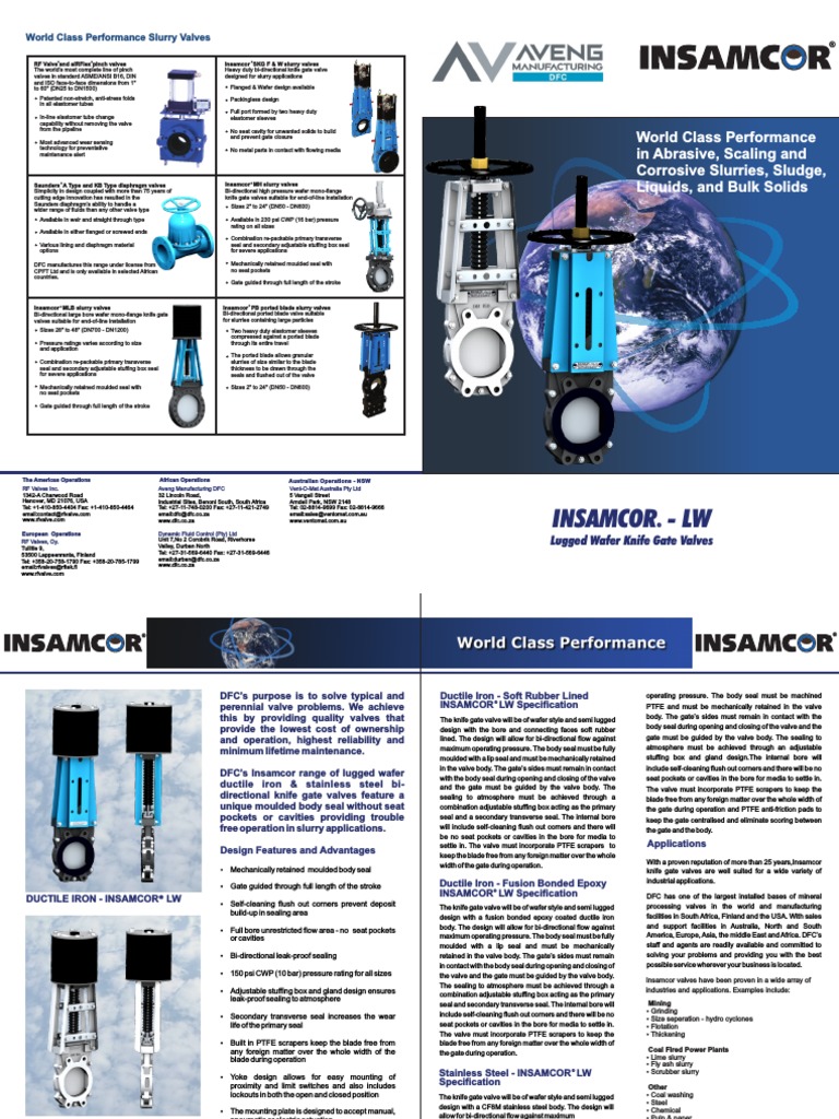 Insamcor LW Catalogue | PDF | Valve | Gas Technologies