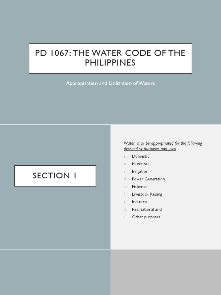PD 1067 | PDF | Water Resources | Lease