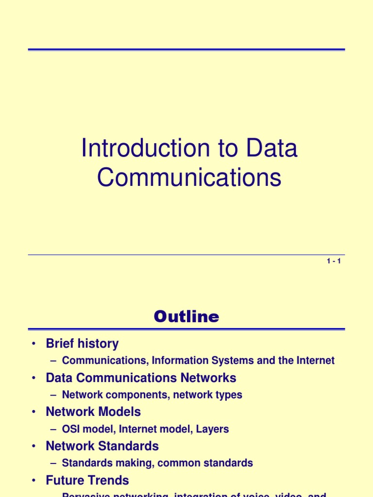 Introduction To DC | PDF | Osi Model | Computer Network